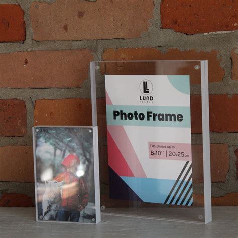 Acrylic Magnet Frames White Edge Found Gallery Ann Arbor