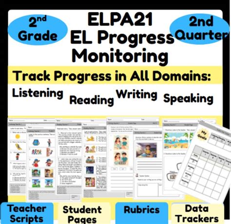 Elpa21 Progress Monitoring Toolkit 2nd Quarter 2nd Grade Tpt