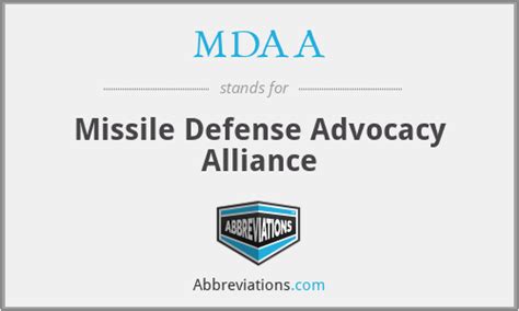 What does MDAA stand for?