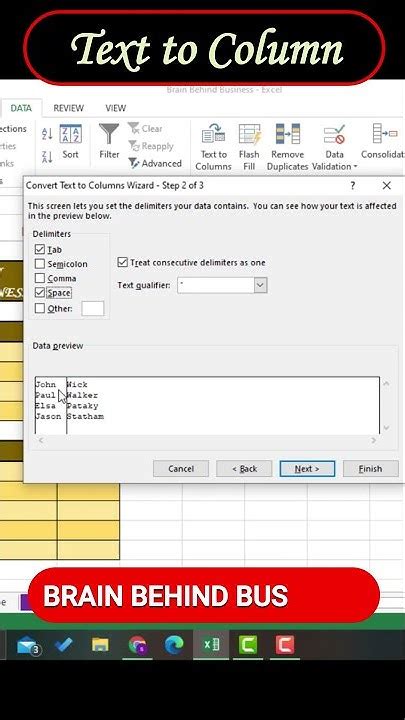 How To Use Text To Columns In Excel To Divide One Cell Into Two