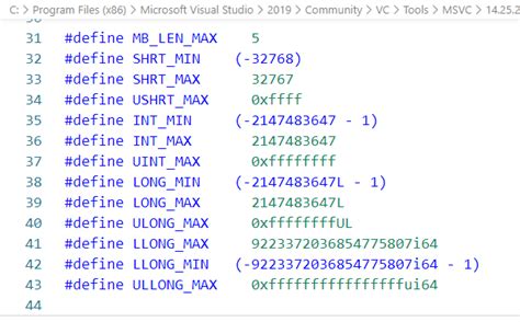 [c C ] Int Short 등 정수의 최대값 최소값 출력 Limits H 하글공방 블로그