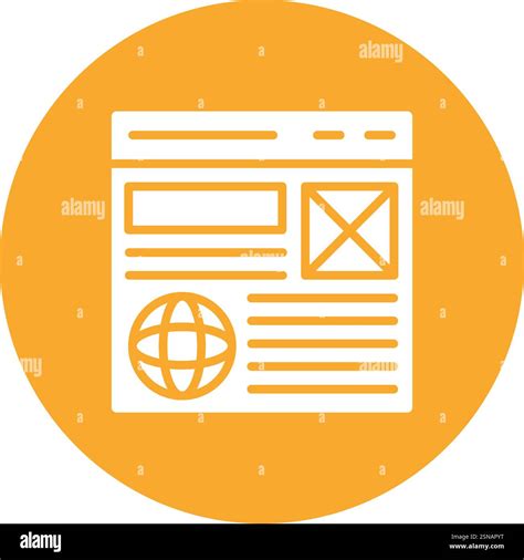 Wireframe Vector Icon Design Illustration Stock Vector Image And Art Alamy