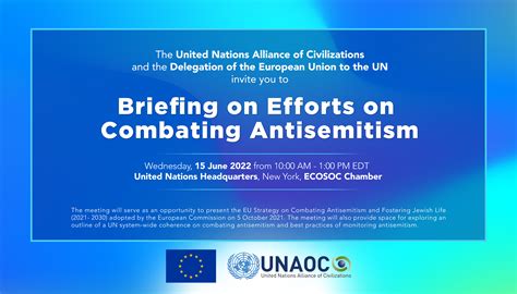 Briefing On Efforts On Combating Antisemitism Introducing The Role Of
