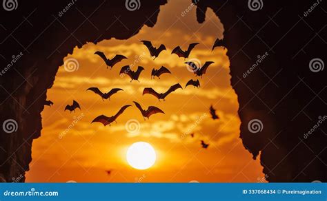 Bat Flying In A Cave Royalty Free Stock Image