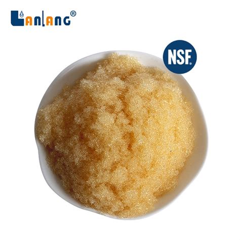 China Lanlang Strong Acid Cation Ion Exchange Resin 001X7 For Water