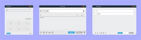 Premium Vector Email Browser Window Frame Collection Set Of Email