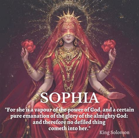 Goddess Sophia Divine Mother Divine Goddess Female Deity