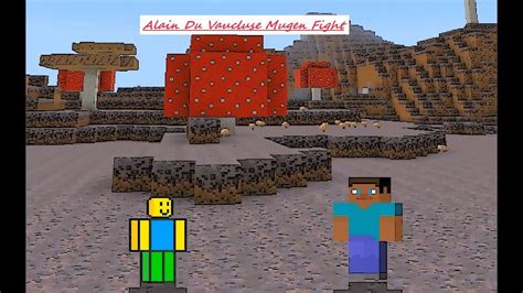 Mugen Newbie Roblox Vs Steve Minecraft Request Youtube