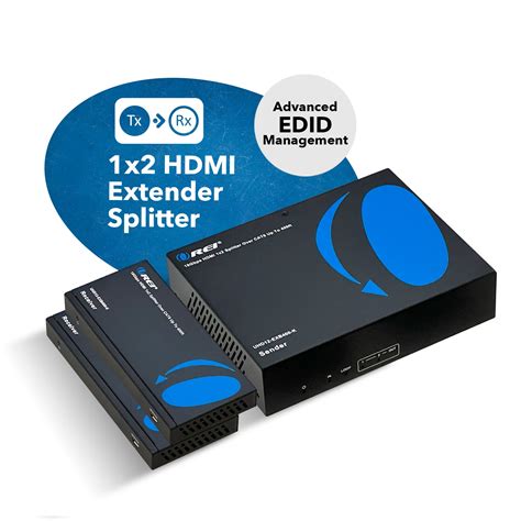 4k Hdbaset 1x2 Hdmi™ Extender Splitter Loop 400ft Cat6 Uhd12