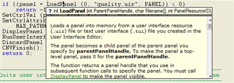 labwindows cvi tip generate documentation for your functions ni