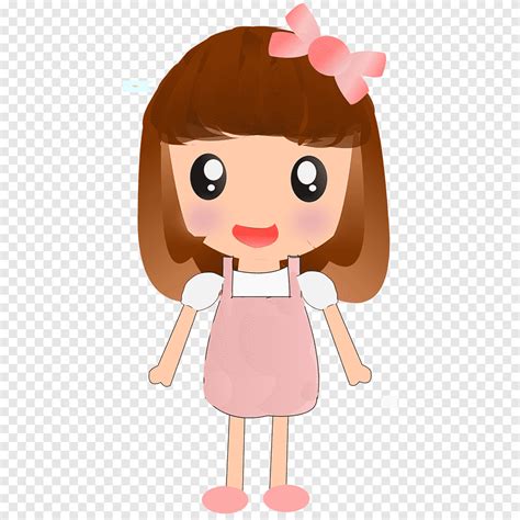 رسم فتاة الكرتون ، فتاة لطيف حيوان ثديي طفل Png