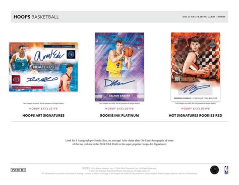2024 2025 Panini Nba Hoops Basketball Hobby Box Hobby Card Shop