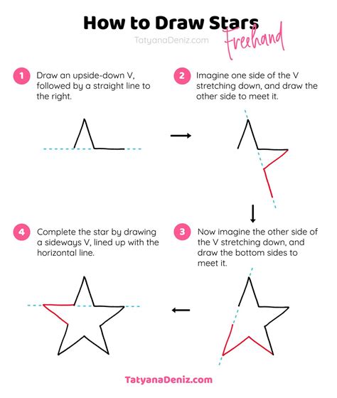 How To Draw A Star Freehand Artofit