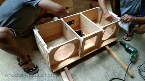 Proses Membuat Box Midel Array Custom Dari Papan Kayu Mahuni Getah Youtube