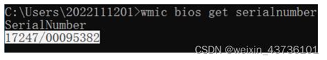 电脑序列号查询方式wmic Bios Get Serialnumber Csdn博客
