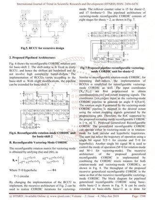 Implementation Of Rotation And Vectoring Mode Reconfigurable CORDIC PDF