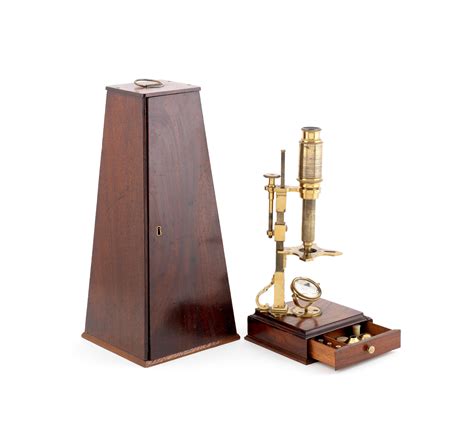 Bonhams A Cuff Type Compound Monocular Microscope English Late 18th Century