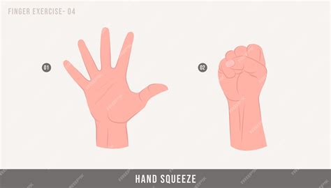 Premium Vector Hand Squeeze Exercise Wrist And Finger Stretching