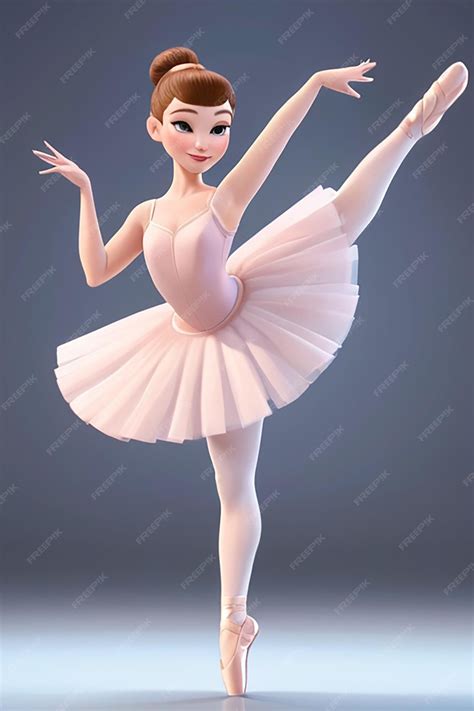 Premium Photo Ballet Choreographer Cartoon Character 3d Animation
