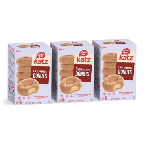 Katz Gluten Free Cinnamon Donuts Dairy Free Nut Free