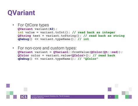 Qvariant Qobject — Qts Not Just For Gui Development Pdf