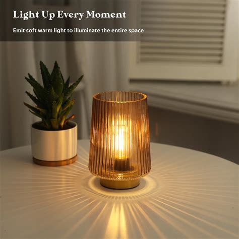 Lusharbor Battery Operated Lamp With Timer Table Lamps For Bedroom