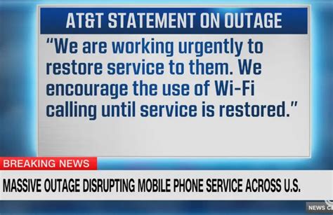 Atandt Urges Customers To Use Wi Fi While Service Is Down The Seattle
