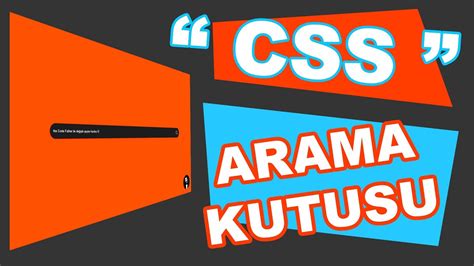 Css Ile Animasyonlu çok Havalı Bir Arama Ikonu Ve Kutusu Nasıl Yapılır Html Css Youtube