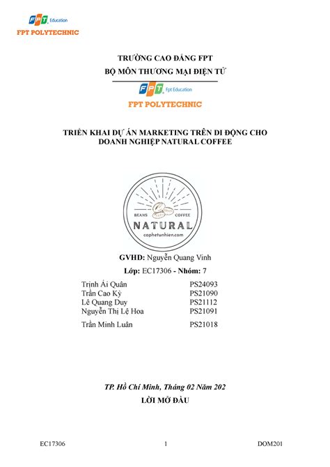 ASM mobile mkt asm TRƯỜNG CAO ĐẲNG FPT BỘ MÔN THƯƠNG MẠI ĐIỆN TỬ