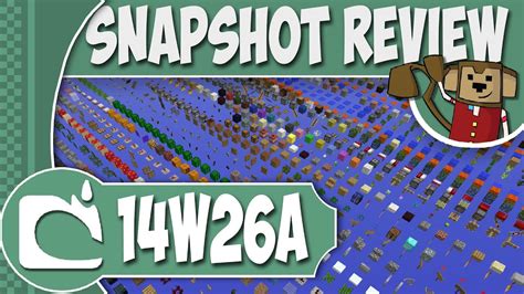 Minecraft Snapshot 14w26a Debug Mode Replaceitem Detect Block And More Youtube