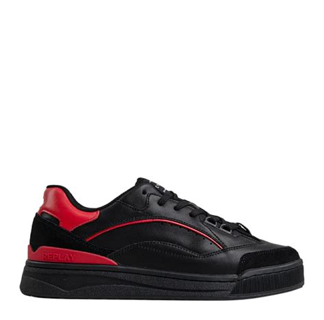 Replay Cross Pro 2 Men's Sneakers - Black/Red | Shop Now
