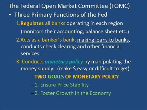 The Federal Reserve System The Fed Was