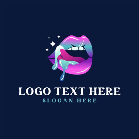 Erotic Lips Drip Logo Brandcrowd Logo Maker