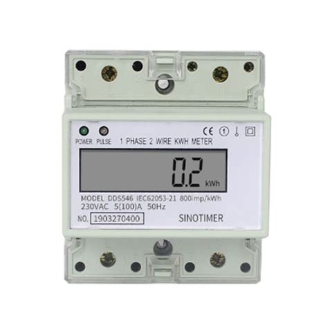 Electric Single Phase Two Wire Ac 220v 100a Energy Meter Kwh Counter Consumption Analog