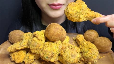 Bhc 뿌링클 콤보 And 치즈볼 먹방 Bburinkle Chicken And Cheese Ball Mukbang Asmr Youtube
