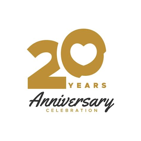 기념일 골드 숫자 터 디자인 컬렉션 프리미엄 벡터