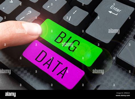 Text Caption Presenting Big Data Word Written On Sets That So Complex