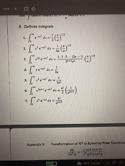 Solved Im Having A Bit Of Trouble With Definite Integrals