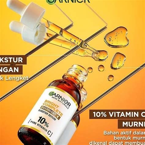 Jual Garnier Bright Complete Vitamin C Overnight Serum 30ml Shopee
