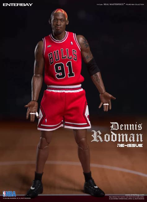 Enterbay『nba Real Masterpiece 丹尼斯·羅德曼 Dennis Rodman（限量復古版）』16比例可動人偶