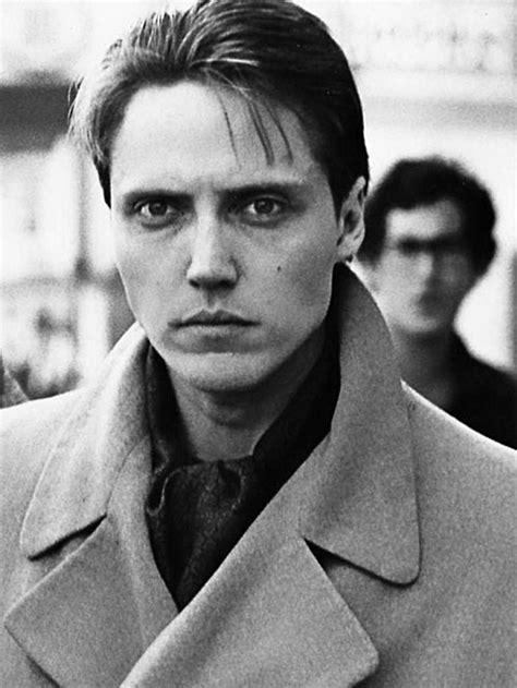 Download Middle Age Greyscale Photo Of Christopher Walken Wallpaper