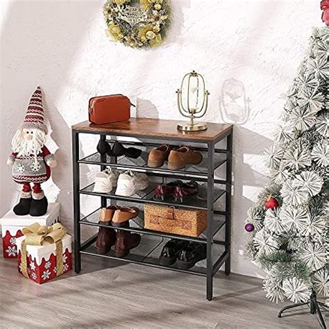HOOBRO 5 Tier Shoe Rack And Coat Rack Shoe Bench Set Bundle Entryway