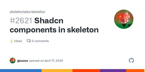 Shadcn Components In Skeleton Skeletonlabs Skeleton Discussion GitHub