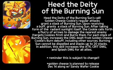 Golden Cheeses Skill Leaked Rcookierunkingdoms