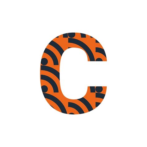 logotipo de letra c o logotipo de texto c y diseño de logotipo de