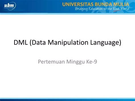 Ppt Dml Data Manipulation Language Powerpoint Presentation Free Download Id5432723
