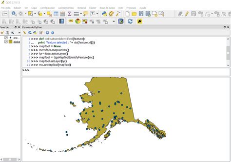 pyqgis get the identified feature geographic information systems