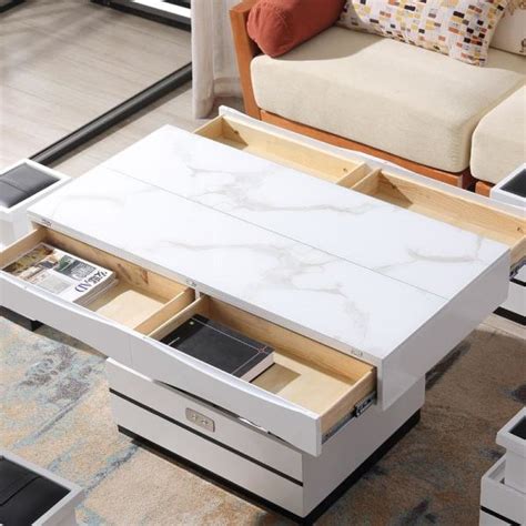 Unique Designed Multifunction 2 In 1 Electrical Coffee Table And Dining