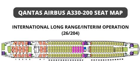 Airbus A330 200 Seat Map With Airline Configuration