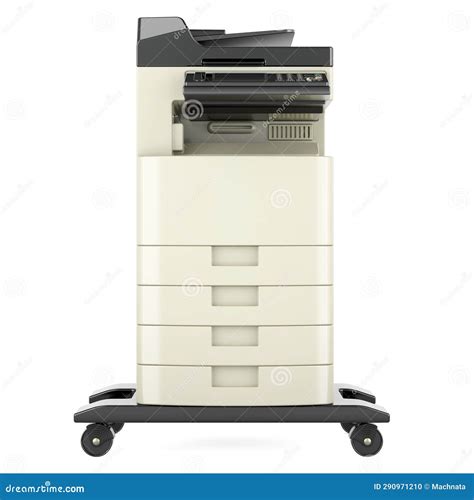 Office Multifunction Printer Mfp 3d Rendering Stock Illustration
